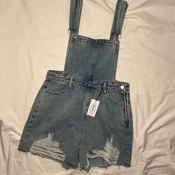 Cider | Jeans | Nwt Cider Womens Denim Short Jean Overalls | Poshmark